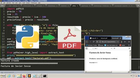 ¿como crear y leer archivos pdf con python tutorial youtube