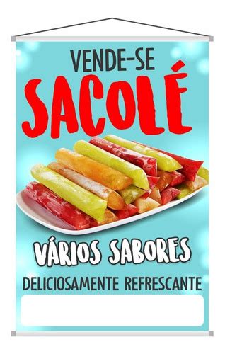 Banner Divulga O Vende Se Sacol V Rios Sabores X Cm