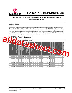 Pic F Datasheet Pdf Microchip Technology