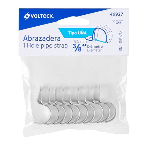 46927 AU 3 8 TRUPER Bolsa con 10 abrazaderas 3 8 tipo uña para tubo