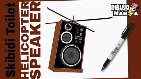 HOW TO DRAW A HELICOPTER SPEAKER By SKIBIDI TOILET EASY STEP BY STEP