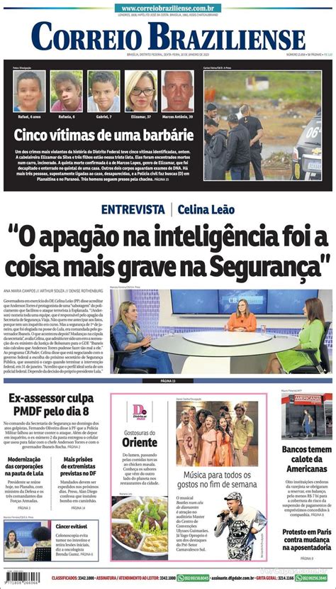 Capa Correio Braziliense Domingo 18 De Dezembro De 2022