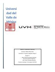 A6 ASM docx Universi dad del Valle de México Materia Contabilidad