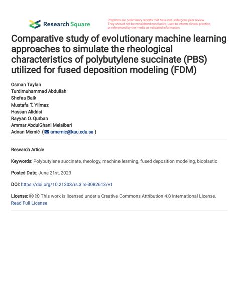 Pdf Comparative Study Of Evolutionary Machine Learning Approaches To