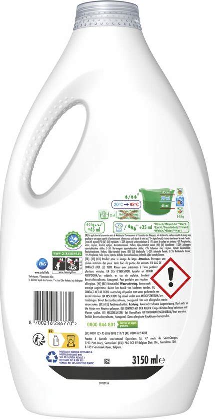 Ariel Vloeibaar Wasmiddel Ultra Vlekverwijderaar Wasbeurten Ml