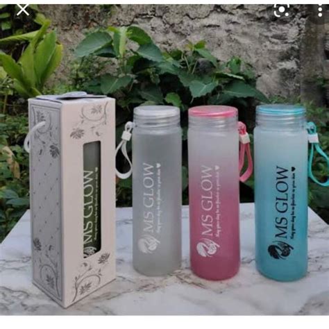 Jual SOUVENIR BOTOL TUMBLER Kaca Warna 420ml Custem Sablon Kemas Box