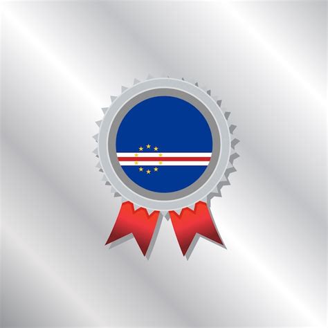Ilustração da bandeira de cabo verde modelo Vetor Premium