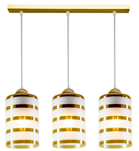 LAMPA WISZĄCA SUFITOWA ŻYRANDOL ZŁOTA TUBA LED 3 ZŁ TUBA P Cena