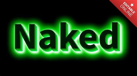 Naked Text Effect Generator