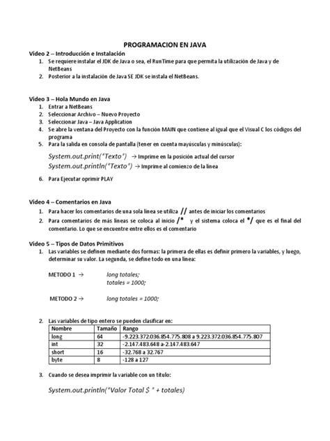 programacion en java pdf java lenguaje de programación estructura de datos de matriz