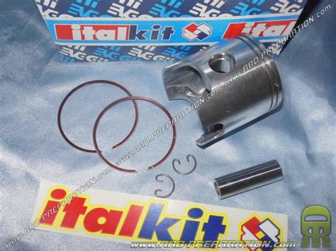 Piston bi segment ITALKIT by VERTEX Ø48mm axis 12mm kit 75cc 80cc