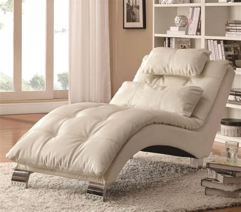 White Chaise Lounge Contemporary Sophisticated Modern