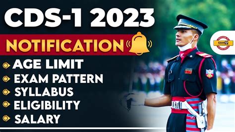 CDS 1 2023 EXAM NOTIFICATION AGE LIMIT EXAM PATTERN SYLLABUS