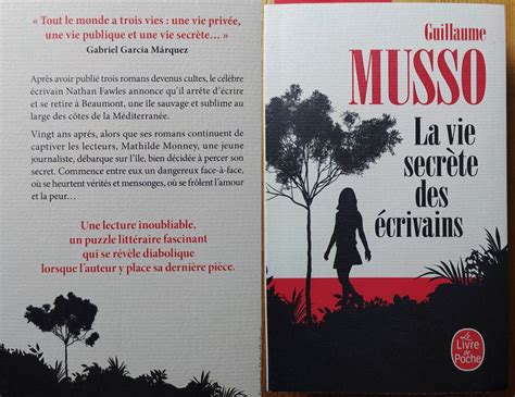 La vie secrète des écrivains de Guillaume Musso Chez Plouf