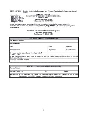 Dbpr Abt Fill Online Printable Fillable Blank Pdffiller