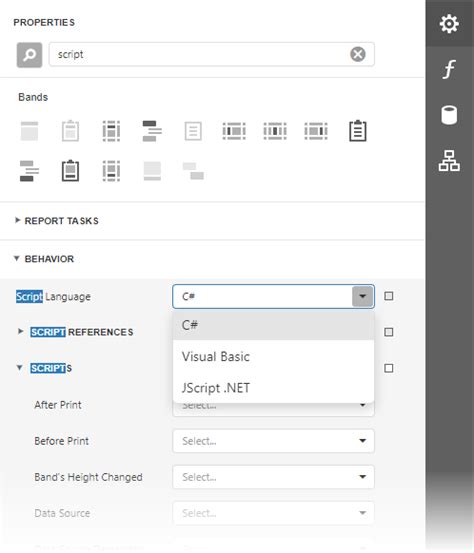 Script Editor DevExpress End User Documentation