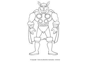 Los Mejores Dibujos De Thor Para Colorear Todo Para Colorear