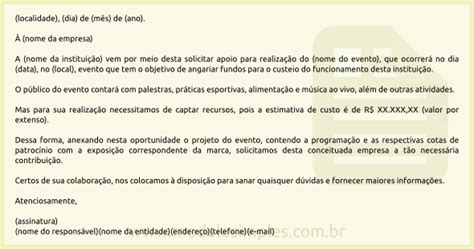 Top 105 Imagen Modelo De Carta Para Solicitar Patrocinio Abzlocal Mx