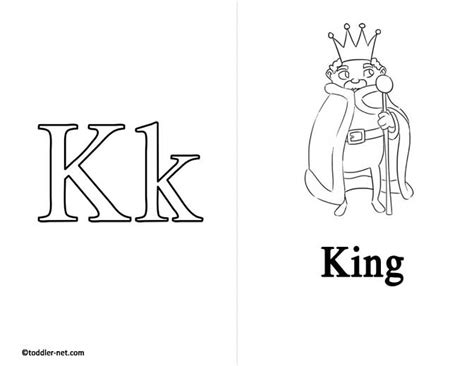 Free Printable Letter K Flashcard And Worksheet