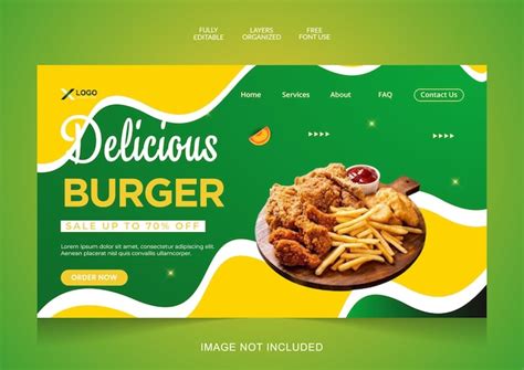 Página inicial da loja online de comida asiática e design de modelo de
