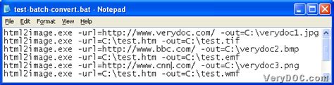 how to singly or batch convert html url web page to image verydoc knowledge base
