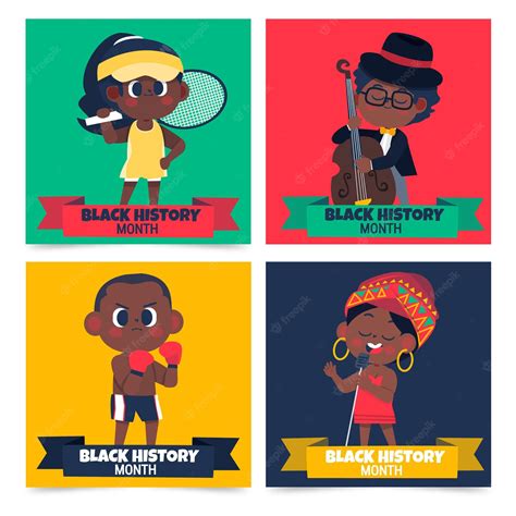 Famous African American Black History Month Clipart Famous Characters