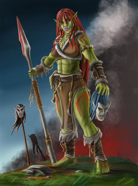 Artstation Female Orc Barbarian