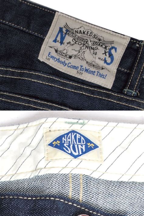 楽天市場NAKED SUN ネイキッドサン 5ポケットストレッチ タイトストレート デニム インディゴ1WASH