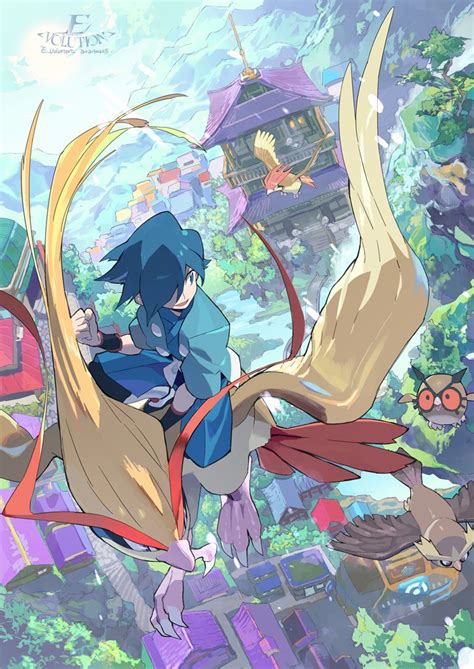 Pidgeot Falkner Hoothoot Pidgeotto And Noctowl Pokemon And 1 More
