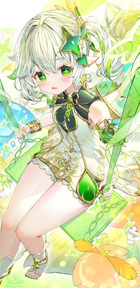 Nahida Aranara And Fungi Genshin Impact Drawn By Kiramarukou Danbooru