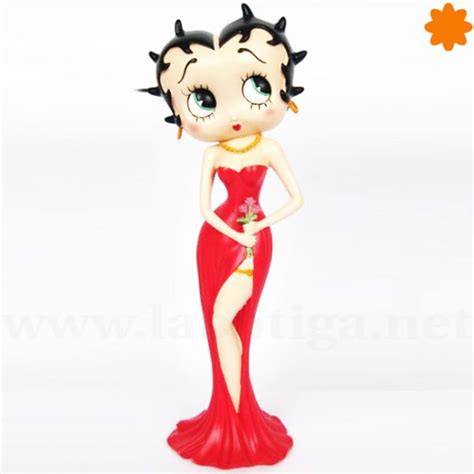 Replica De Betty Boop Con Vestido Rojo Y Flores Un Regalo Muy Sexy