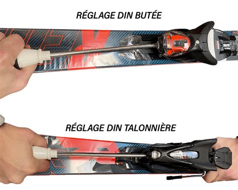 Réglage des fixations de ski