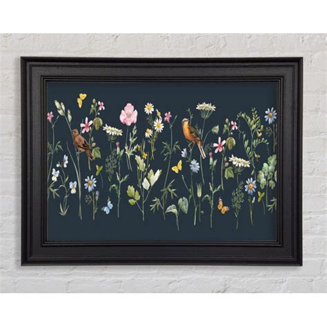 Rosalind Wheeler Blumen Im Dunkeln Gerahmter Druck Wayfair De