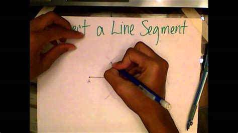 how to bisect a line segment youtube