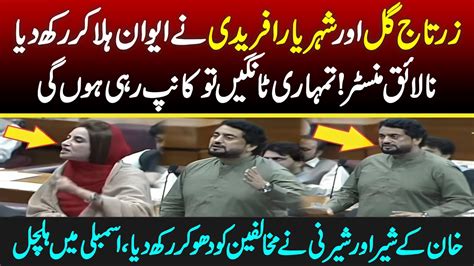 Fiery Speech Of Zartaj Gul Shehryar Afridi In Assembly YouTube