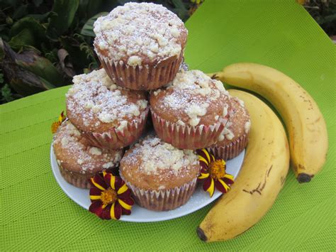 Bananowe Babeczki Z Kruszonk Przepis Przyslijprzepis Pl