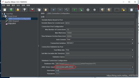 jmeter取样器报错cannot create poolableconnectionfactory could not create connection to database