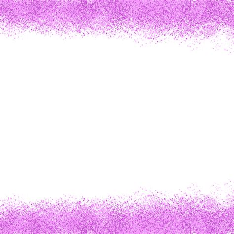 Elegant Purple Glitter Frame Border Purple Glitter Borders PNG