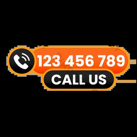 Call Now Transparent Colorful Us Button With Phone Number Png Images