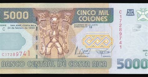 Costa Rica 5000 Colones 1999