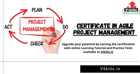 certificate in agile project management vskills online tutorial