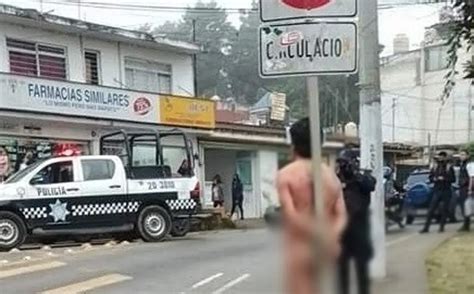 Detienen golpean y desnudan a presunto ladrón xeu noticias veracruz