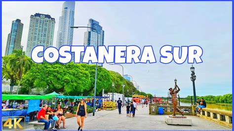 4KBuenos Aires WALK COSTANERA SUR Puerto Madero Walking Tour