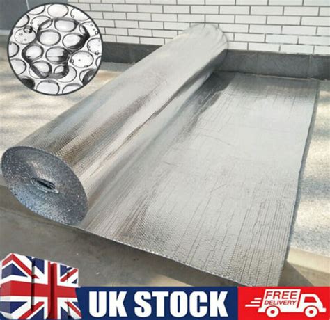 Mx Cm Double Aluminium Bubble Insulation Foil Roll For Floor Wall