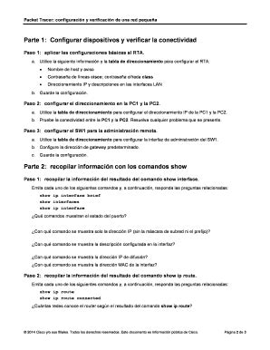 Completable En línea itesa edu Packet Tracer configuracin y verificacin