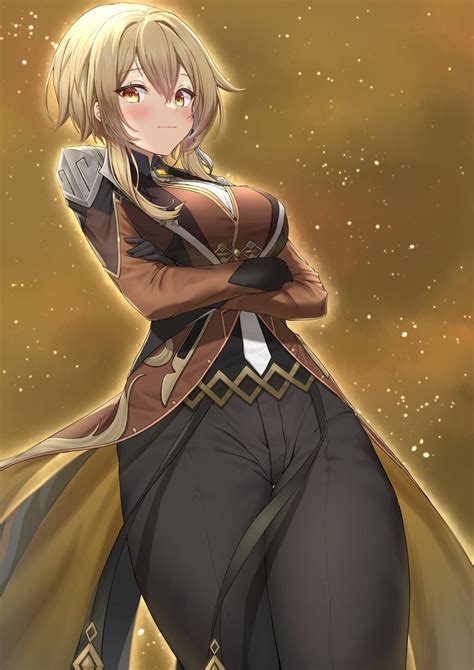 Lumine And Zhongli Genshin Impact Drawn By Chumugi Danbooru