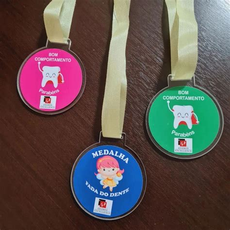 Medalhas de Acrílico Personalizadas 50 Unid Elo7