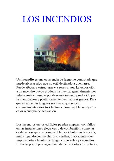 Calaméo LOS INCENDIOS