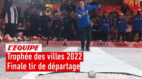Pétanque Le replay de la finale du tir de départage Toulouse Bron