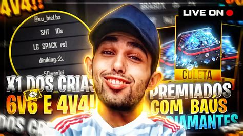 Free Fire Ao Vivo Salas Premiadas X Dos Crias X E X